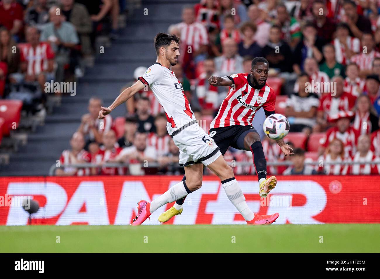 BILBAO, SPAIN - SEPTEMBER 17: Inaki Williams of Athletic Club competes ...