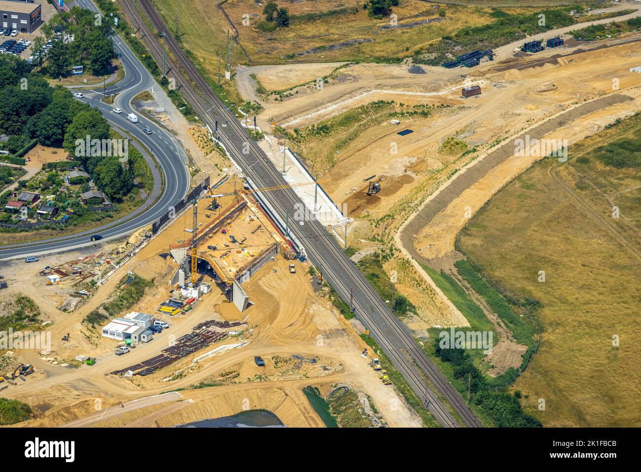 Construction site and new construction extension federal road b8 hi-res ...
