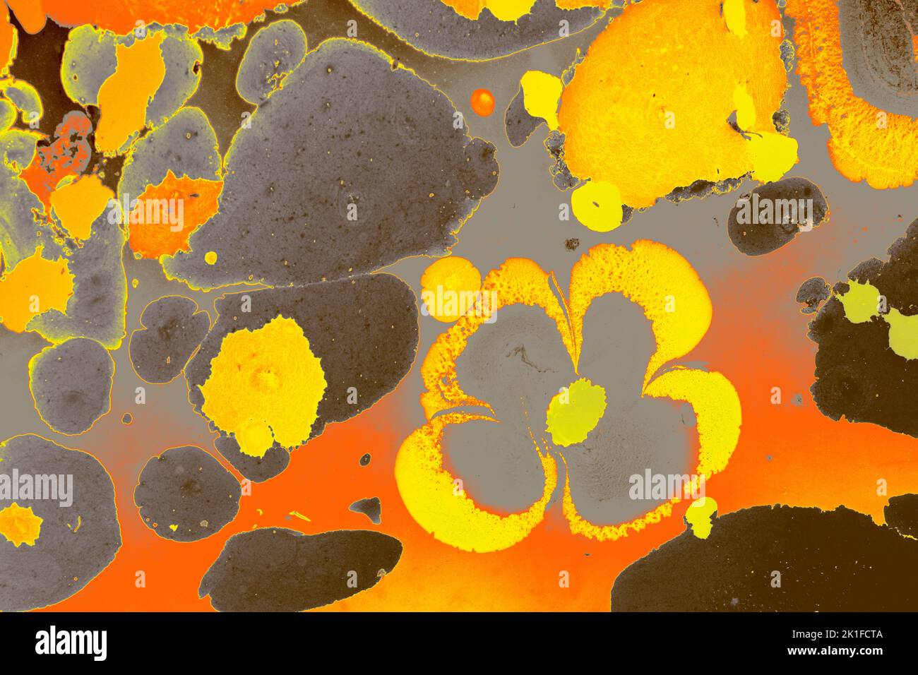 Abstract ebru cover art. Floral Ebru marbling texture background design ...