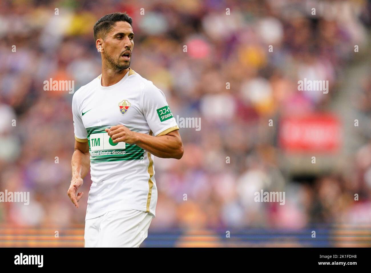 Fidel Chaves of Elche CF during the La Liga match between FC Barcelona ...