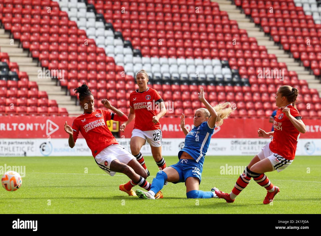 Charlton, UK. 18th Sep, 2022. Charlie Devlin #23 of Birmingham City has ...