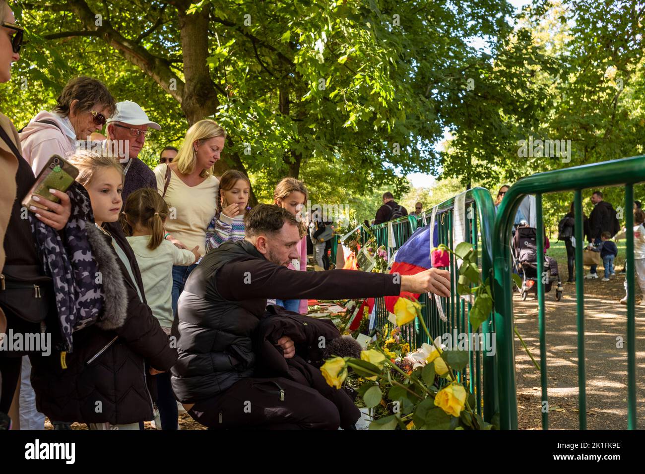 Green Park, Westminster, London, UK. 18th Sep, 2022. On the day before ...