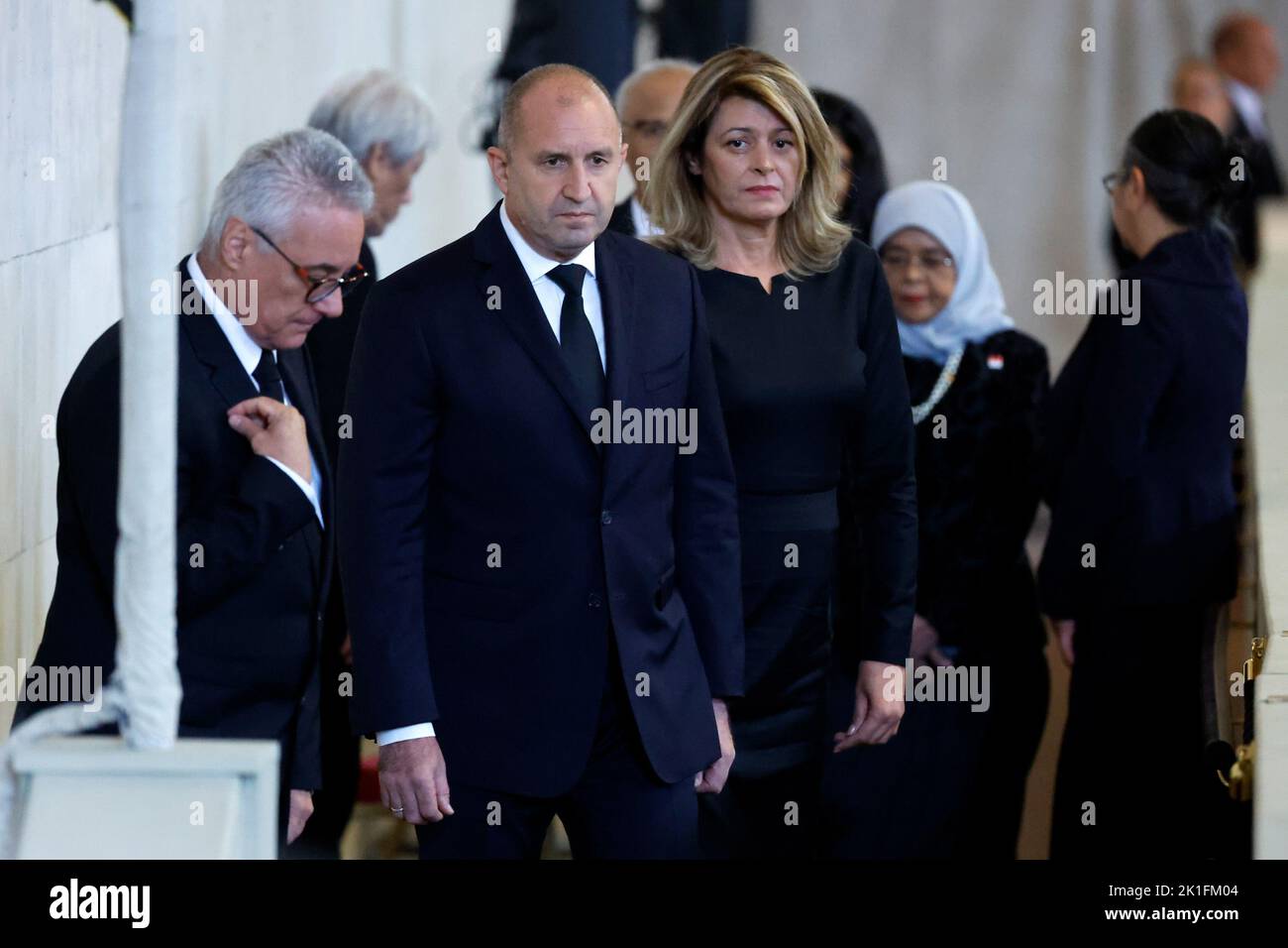 President of Bulgaria Rumen Radev and his wife First Lady of Bulgaria ...