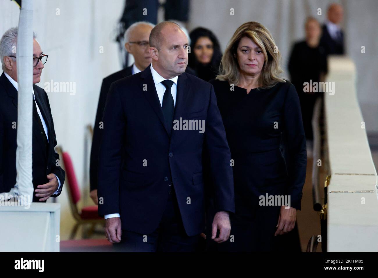 President of Bulgaria Rumen Radev and his wife First Lady of Bulgaria ...