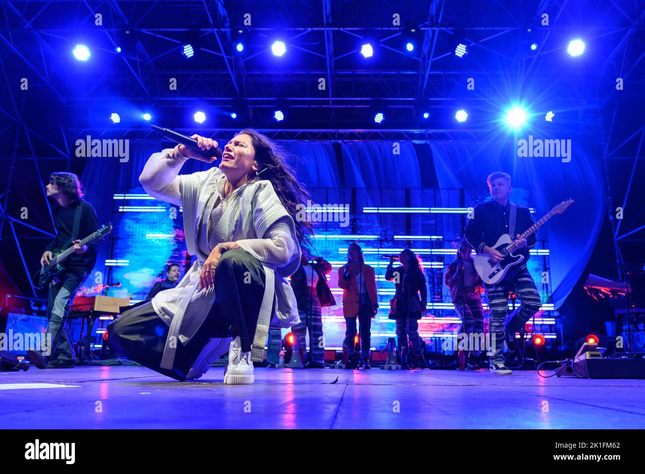 Pisa, Italy. 17th Sep, 2022. ELISA TOFFOLI performs in Piazza dei ...