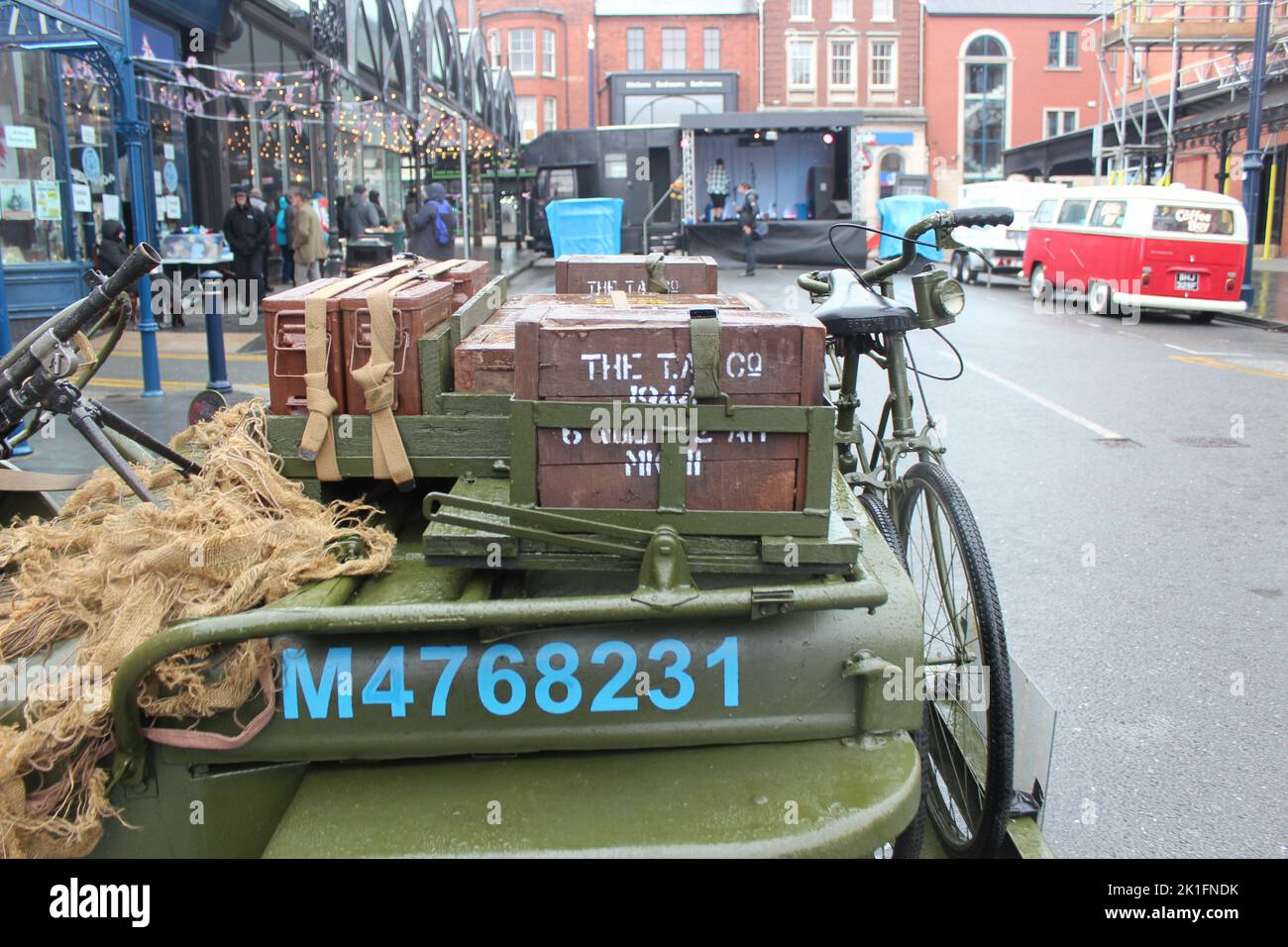 Forties festival in Colwyn Bay, Wales the festival weekend includes re-enactment of battles and ...