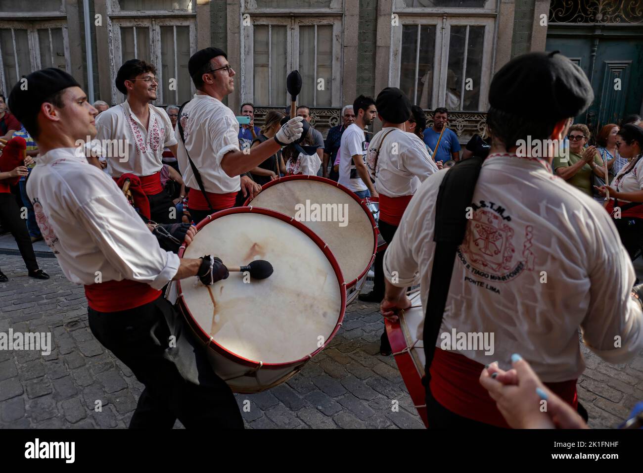 Ponte de Lima, Portugal - September 10, 2022: Group of traditional ...