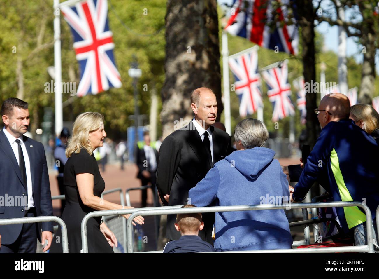 17 Sept 2022. Buckingham Palace, The Mall, London, England. Prince ...