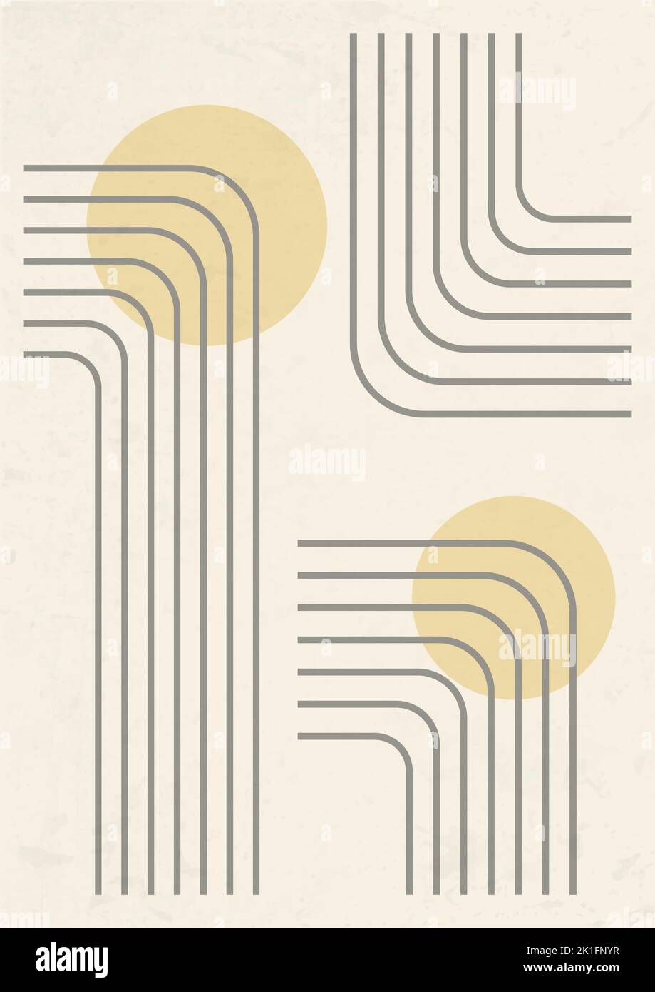 Abstract poster with arches and circles illustration Stock Vector Image ...