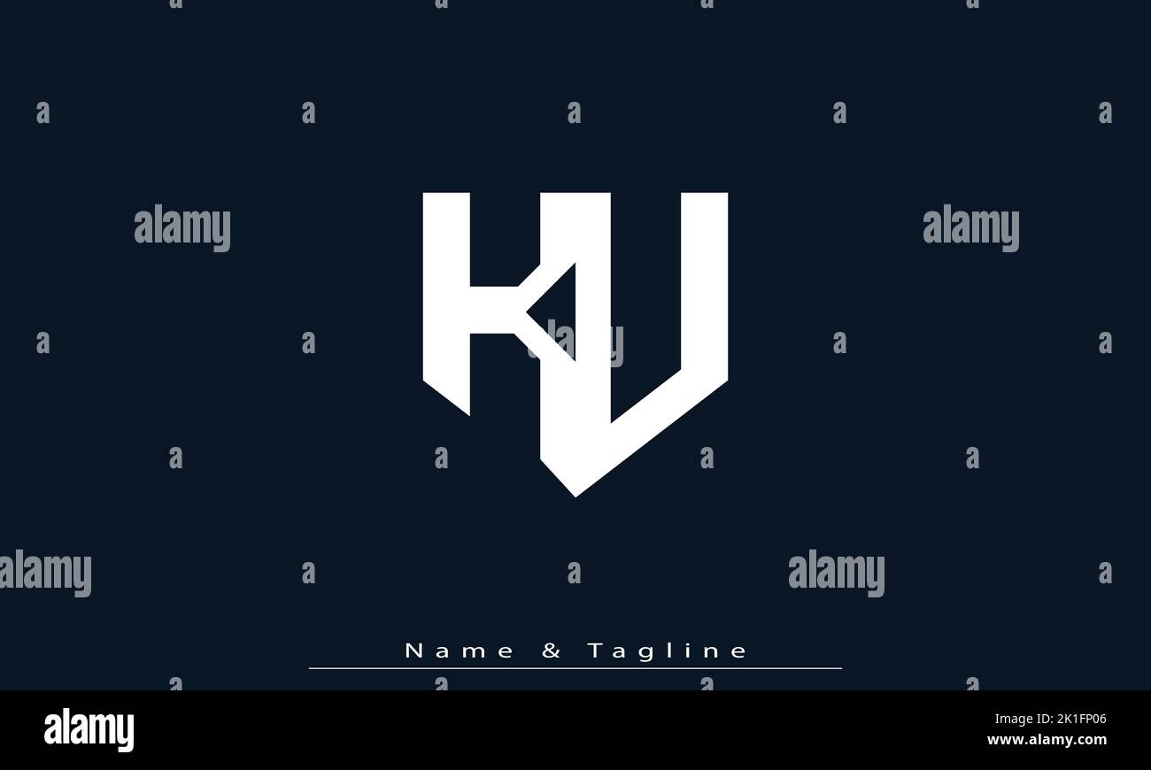 Alphabet letters Initials Monogram logo KU , UK Stock Vector Image & Art - Alamy