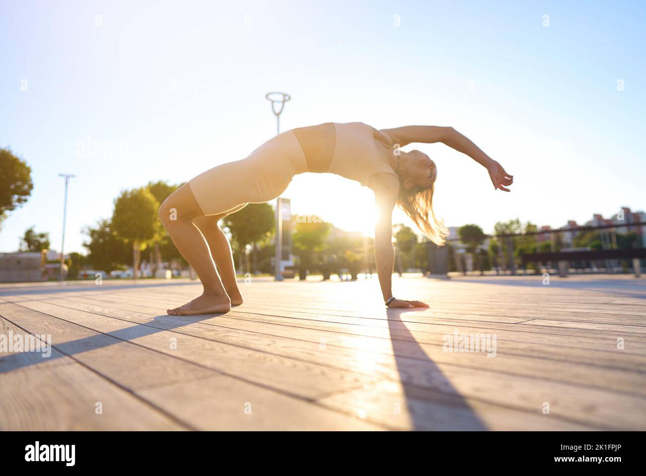 Woman crab position hi-res stock photography and images - Alamy
