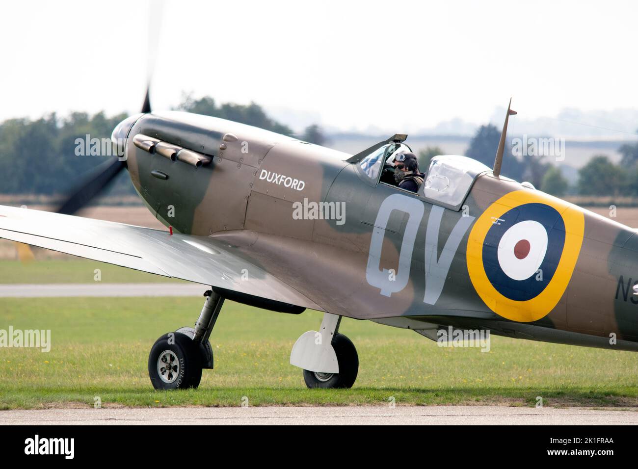 Supermarine Spitfire Mk.Ia N3200 (G-CFGJ) waiting to takeoff for it's ...