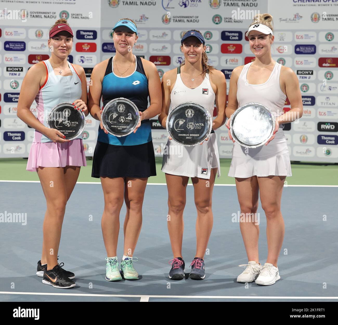 Chennai Open WTA 250 : Gabriela DABROWSKI CAN Luisa STEFANI BRA vs Anna ...