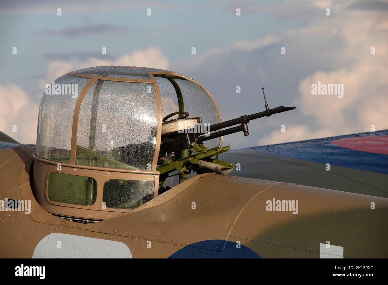 Bristol Blenheim Mk.IF L6739 (G-BPIV) Rear gun turret in the rain after ...