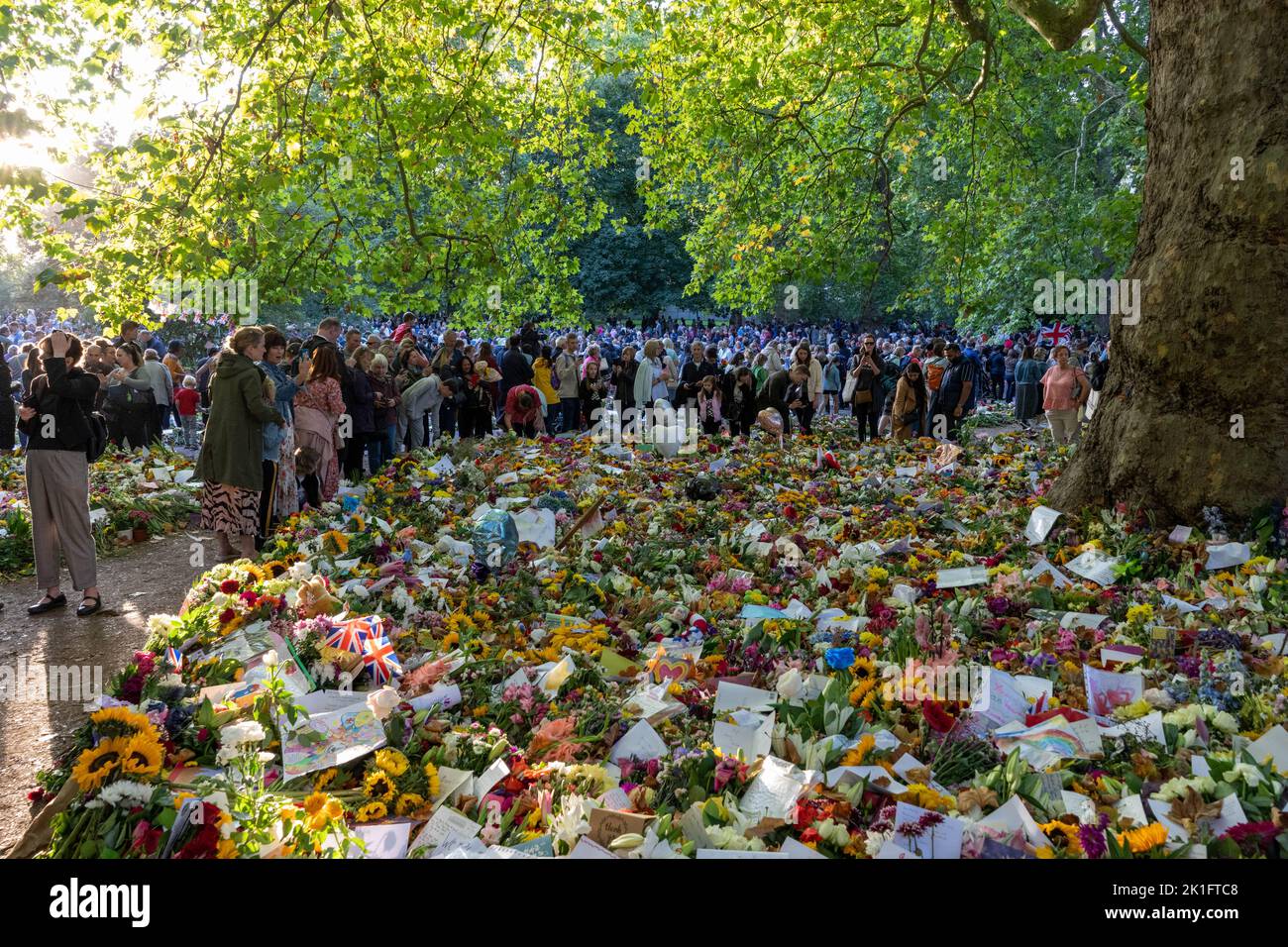 Tributes for Queen Elizabeth II including Corgis made from flowers ...