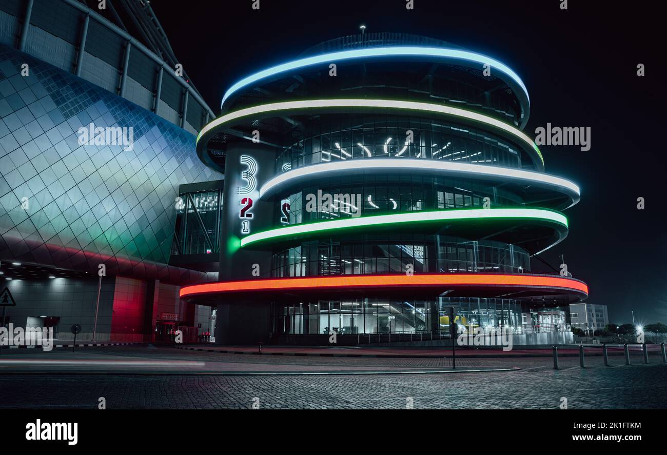 doha,qatar- june 06,2022 ; the newly build 321 sports Museum museum in ...