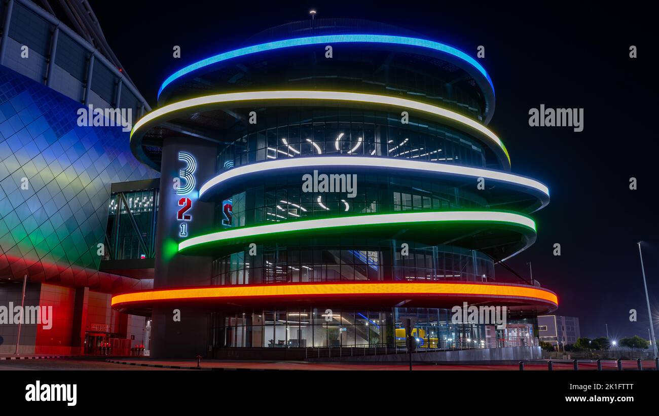 doha,qatar- june 06,2022 ; the newly build 321 sports Museum museum in ...