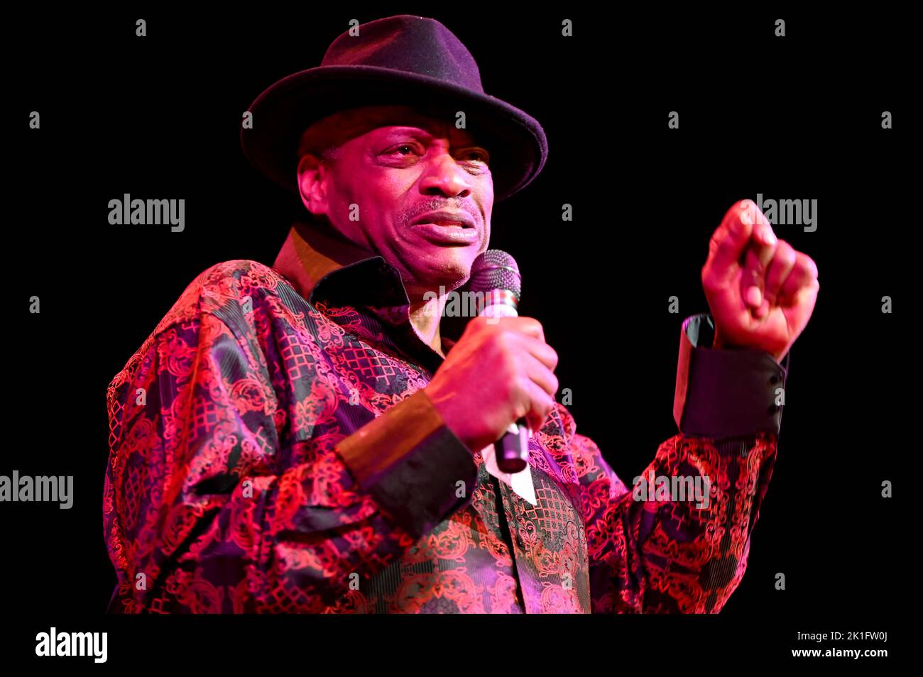 Alexander O'Neal performs live stage during The Giants Of Soul Tour at ...