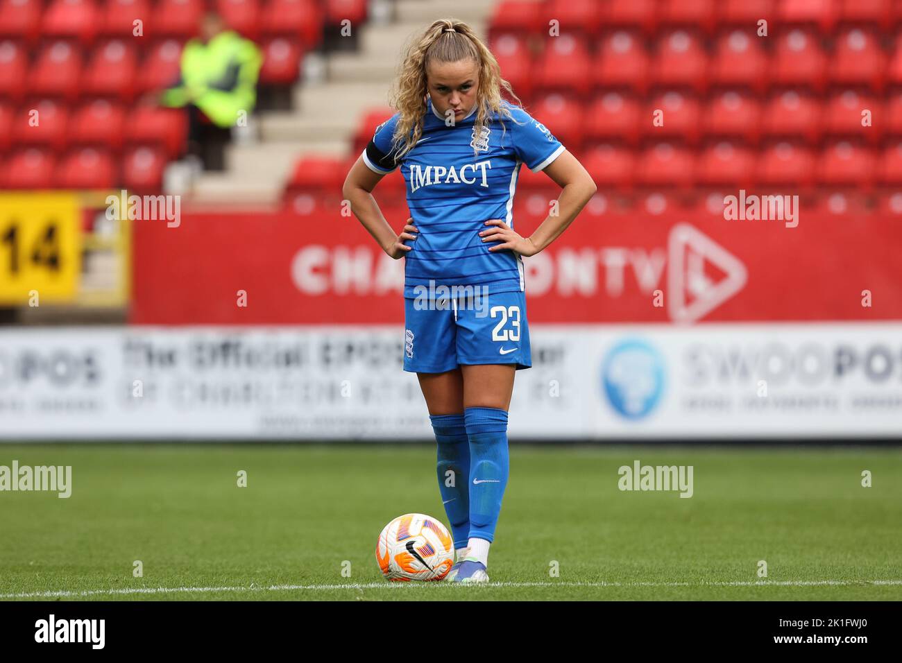 Charlton, UK. 18th Sep, 2022. Charlie Devlin #23 of Birmingham City ...