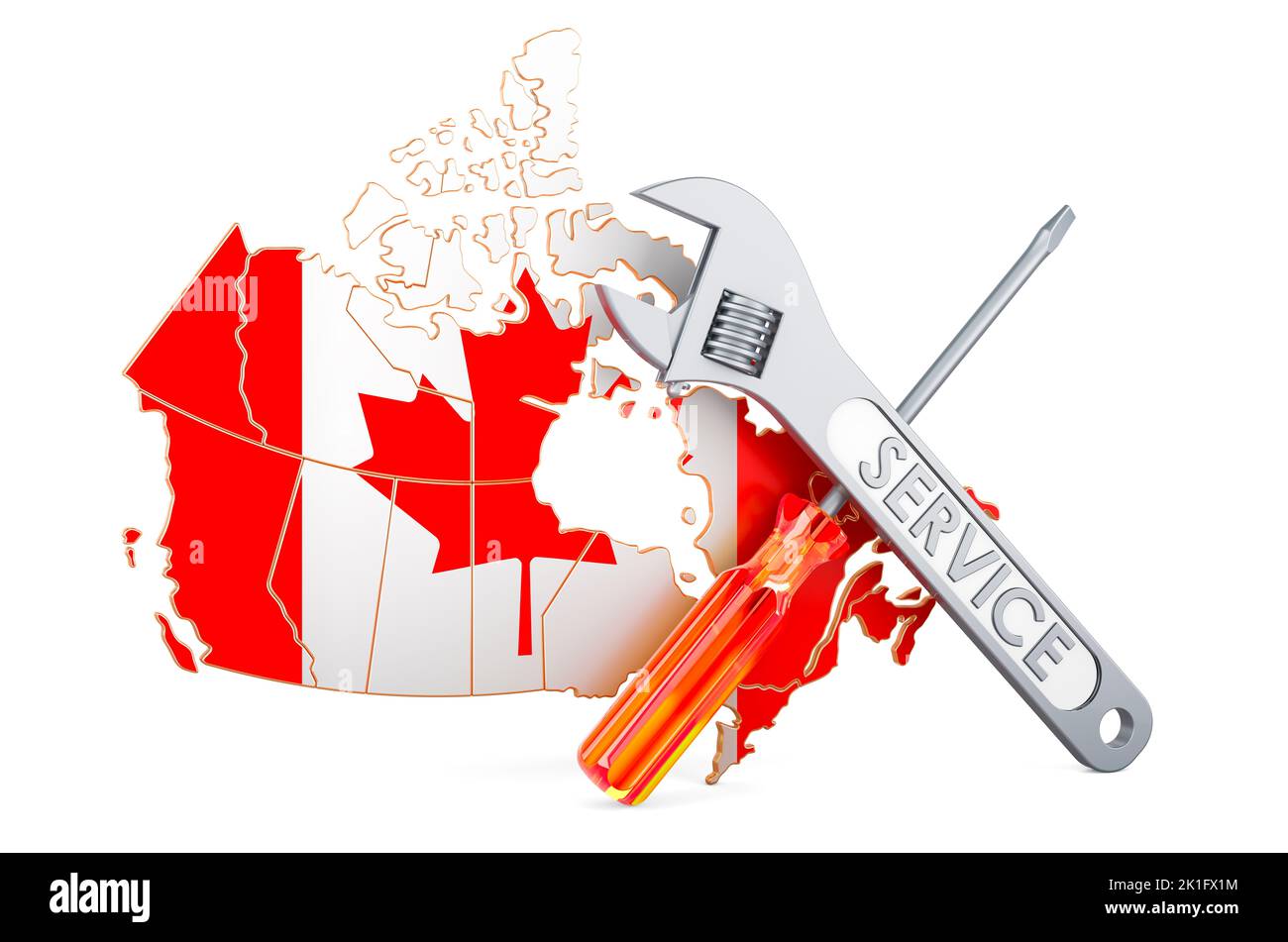 Canadian map hi-res stock photography and images - Alamy