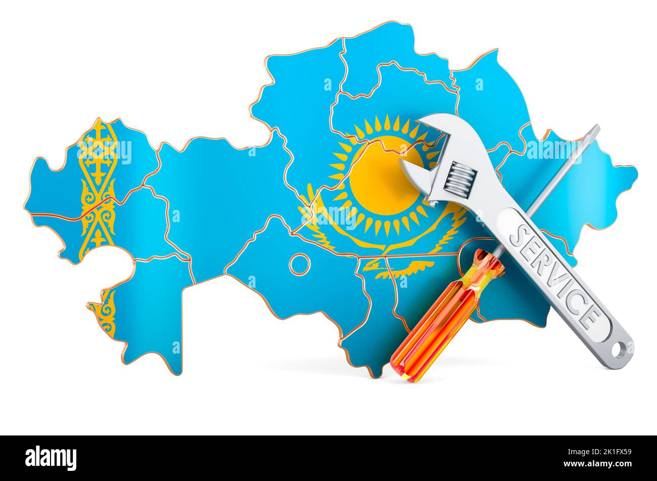 Kazakh Language Map