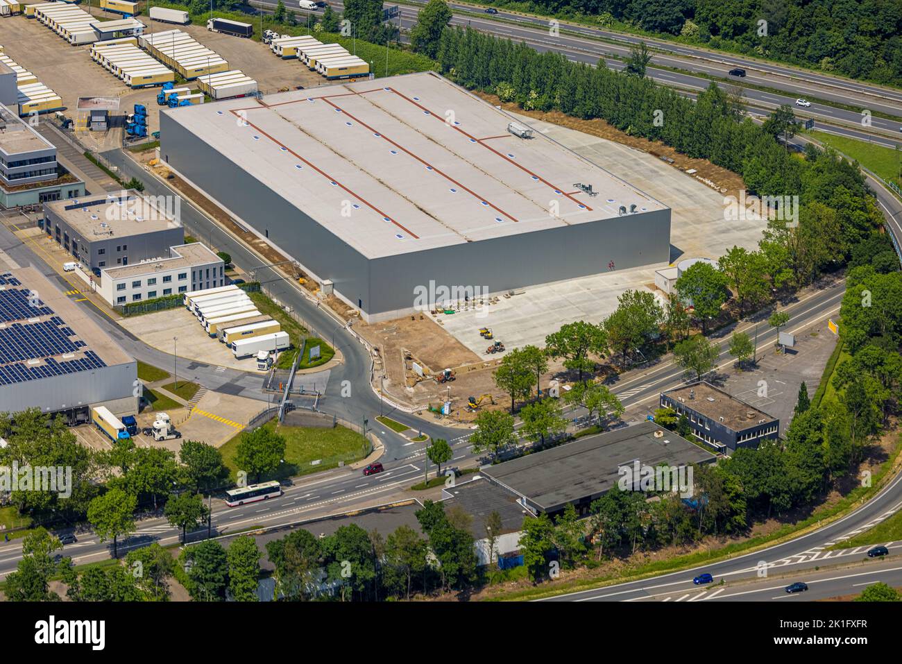 Aerial view, Harpener Feld industrial park, Kornharpen-Voede branch ...