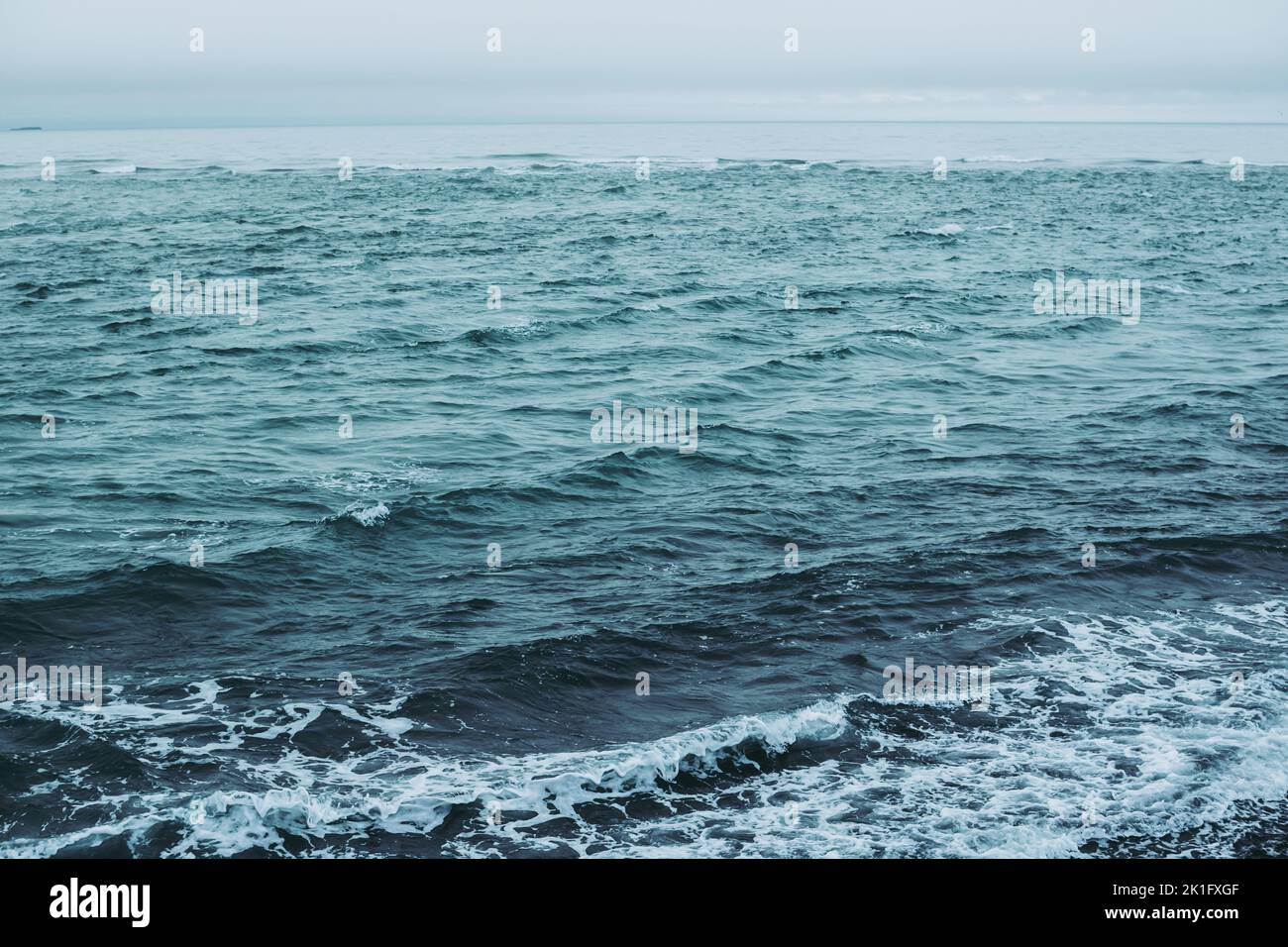 Blue cold water of Atlantic Ocean in Iceland Stock Photo - Alamy