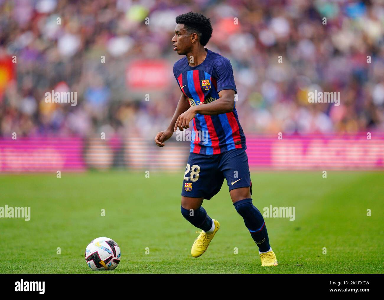 Alejandro Balde of FC Barcelona during the La Liga match between FC ...