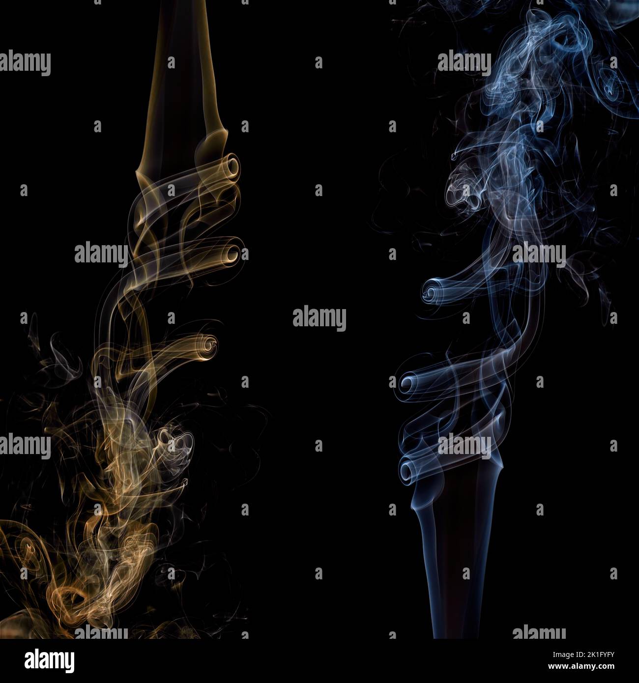 Abstract Smoke on black Background. Abstract flowing steam of air ...