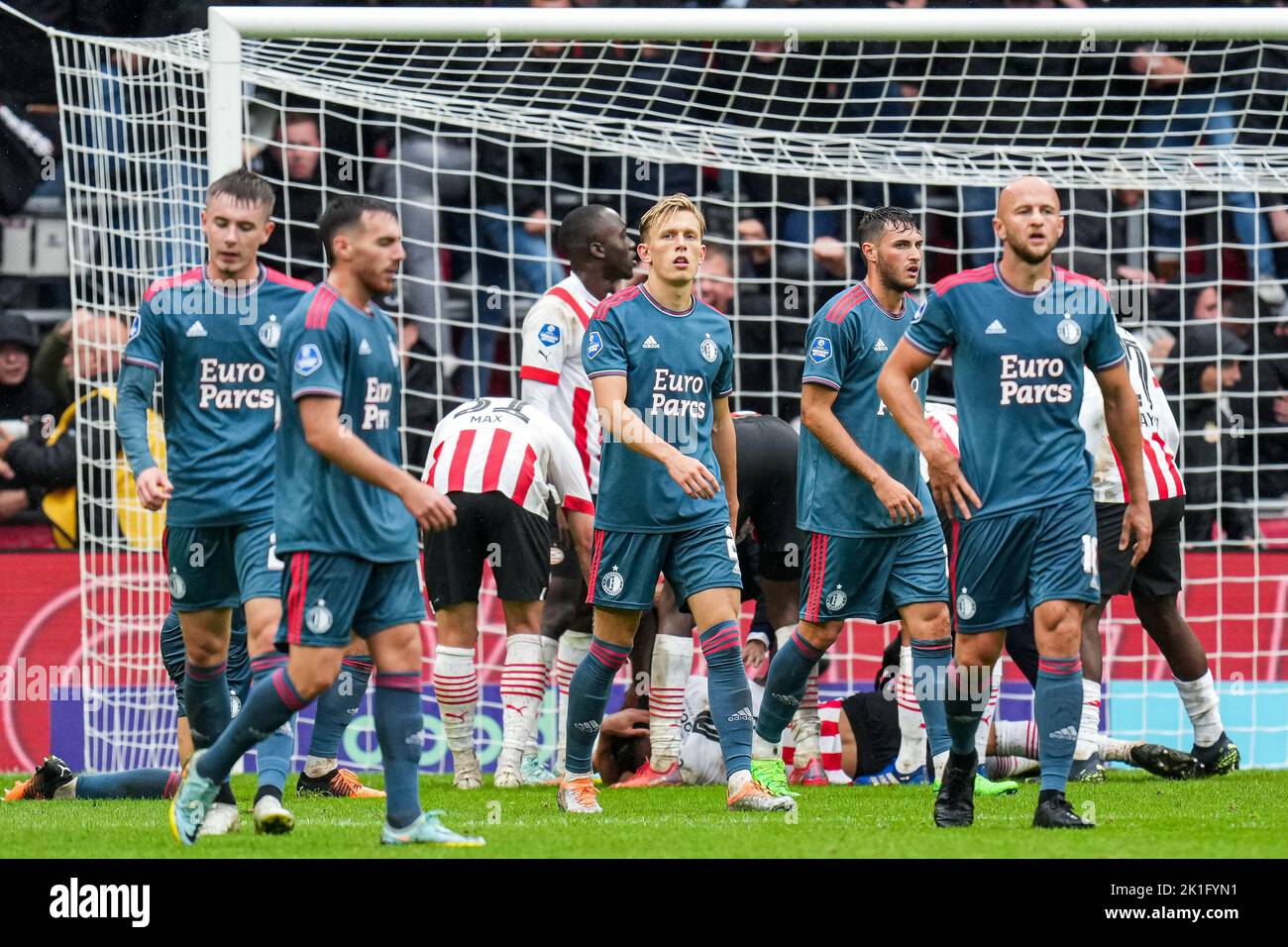 Eindhoven - Marcus Holmgren Pedersen of Feyenoord reacts to the 4-3 ...