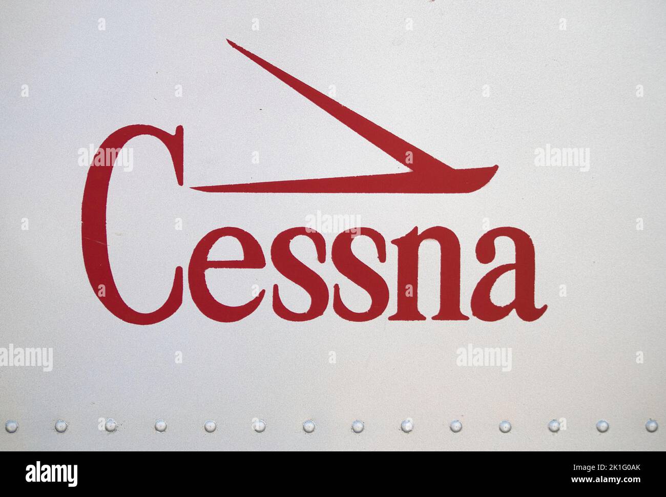 Cessna airplane vintage logo Stock Photo - Alamy