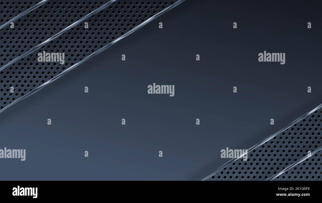 Abstract modern Metallic blue frame design - layout background - 3D ...