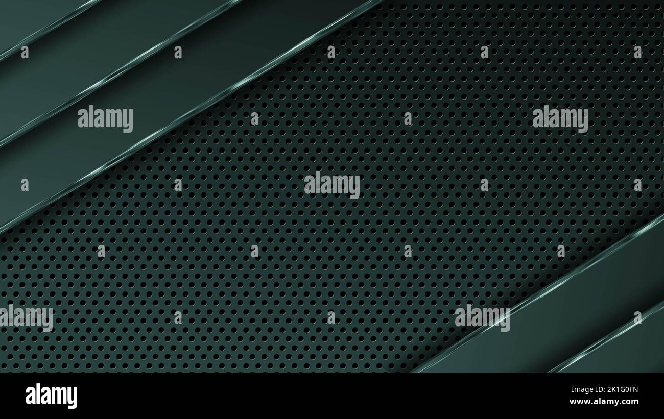 Abstract modern Metallic dark green frame design - layout background ...