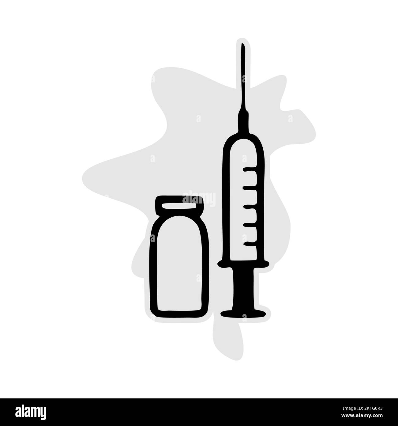 Syringe. Syringe icon. Syringe vector. Vector icon of a syringe ...