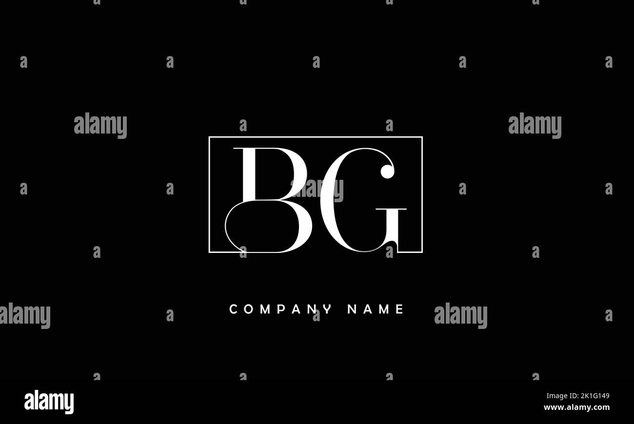 Bg real estate logo Black and White Stock Photos & Images - Alamy