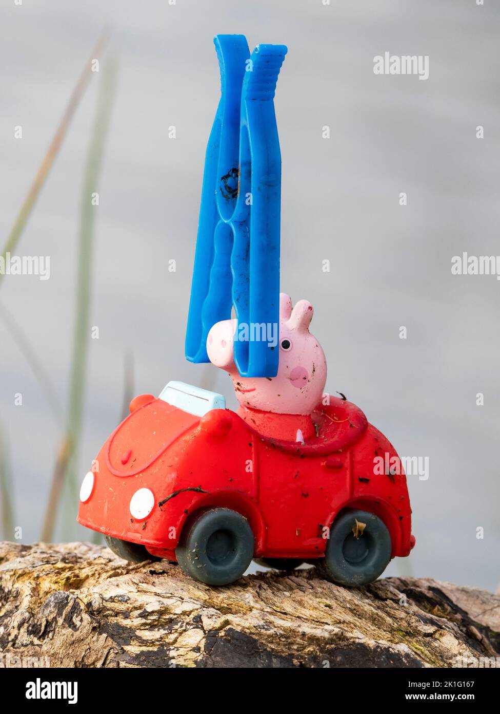 A Pepper Pig toy with a peg on its nose Stock Photo - Alamy