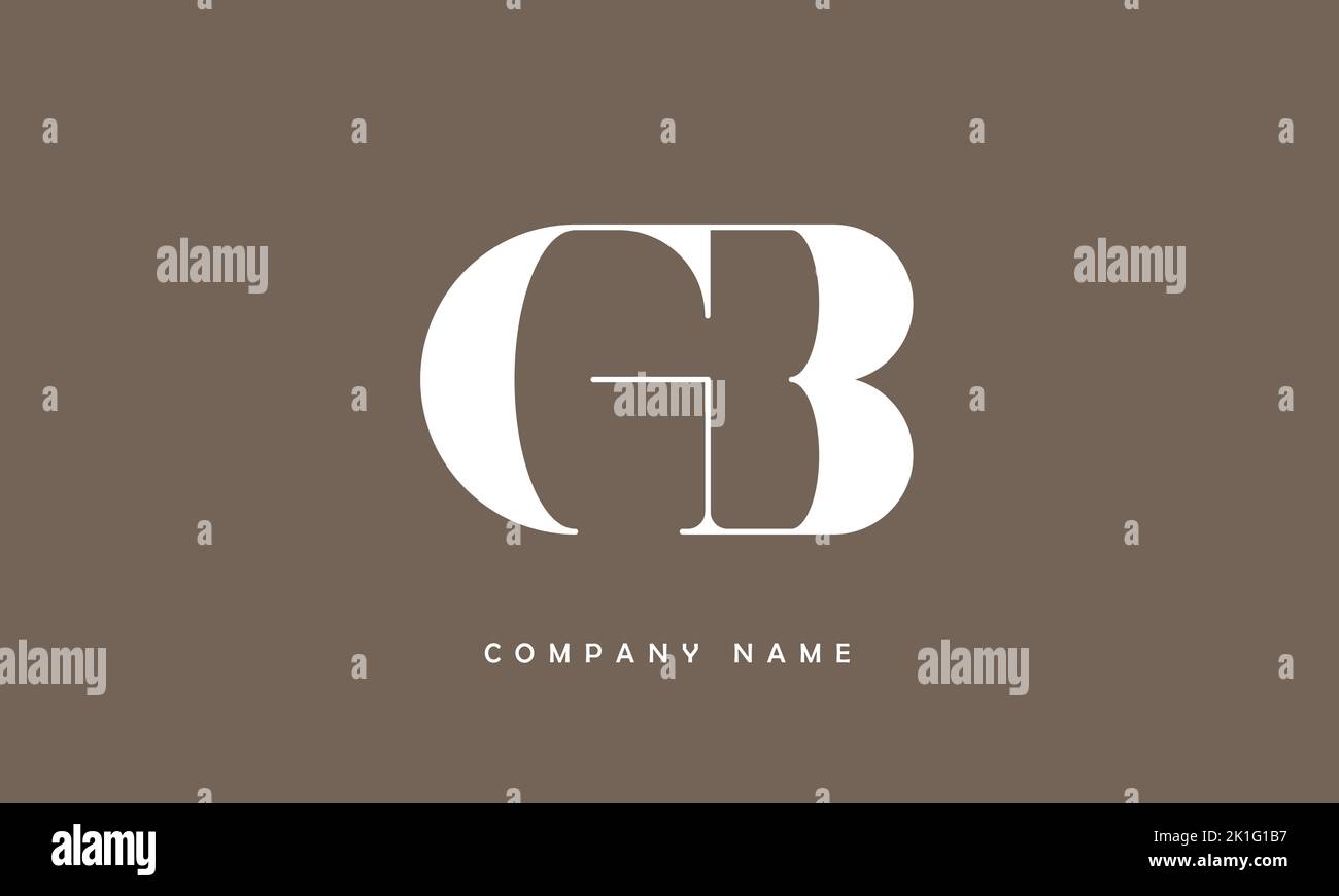 BG, GB Abstract Letters Logo Monogram Stock Vector Image & Art - Alamy