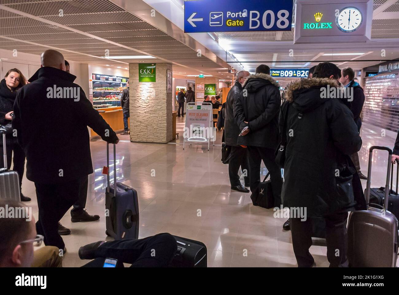 Airport hallway france hi-res stock photography and images - Alamy