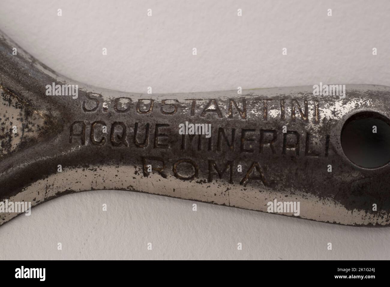 Old Bottle Top Opener- Detail - Made in Italy Stock Photo - Alamy