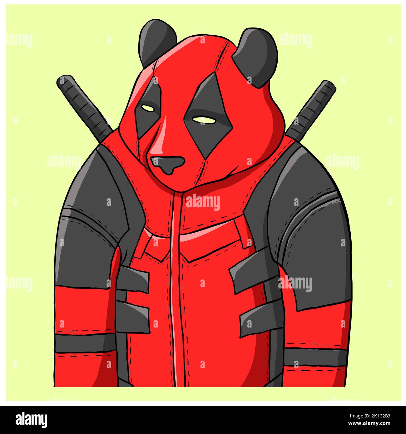 Drawn panda. Panda in a classic suit. Illustration in sketch style ...