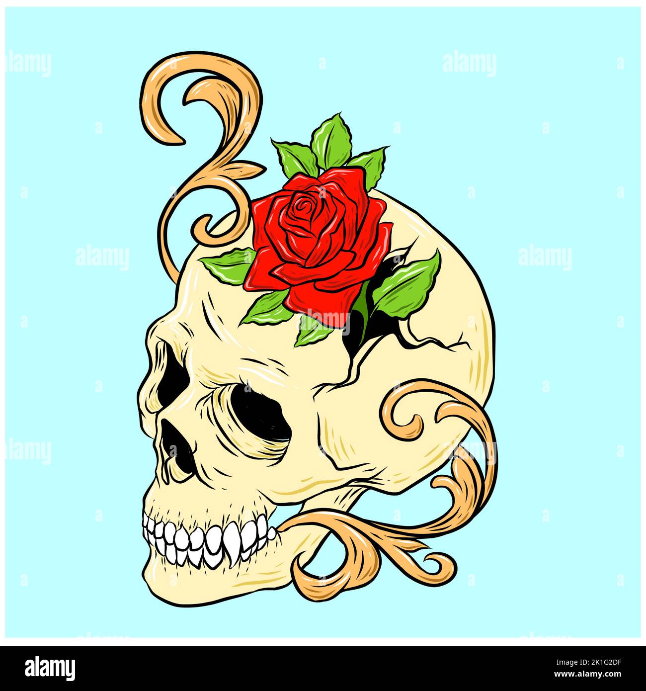 skull icon isolated on white background from rock and roll collection ...