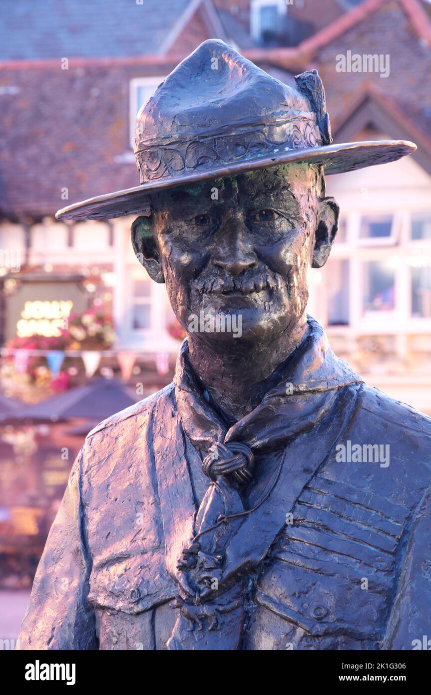 This bronze statue by sculptor David Annand, of Robert Baden-Powell ...