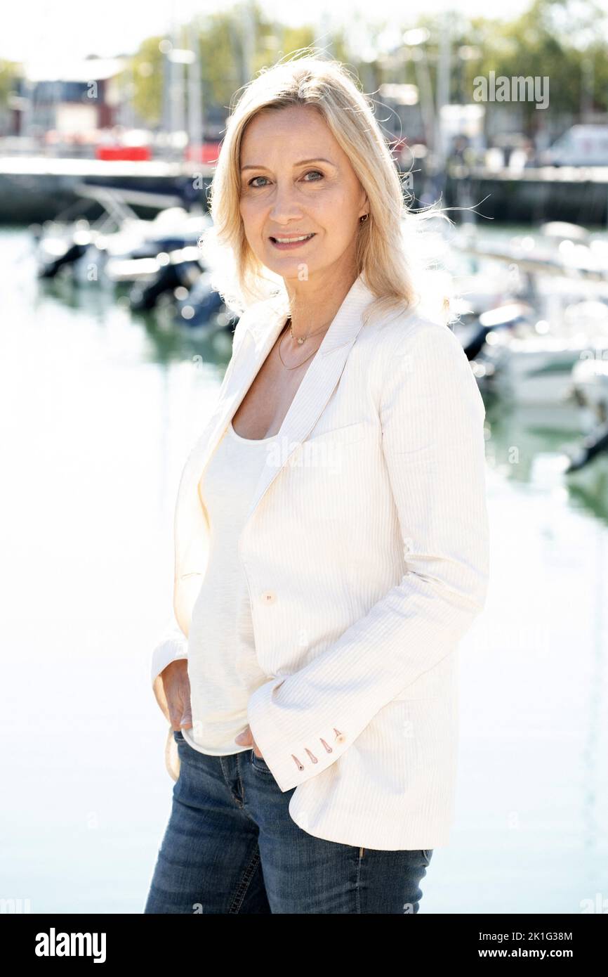 Catherine Marchal attends the Ici tout commence photocall during the La ...
