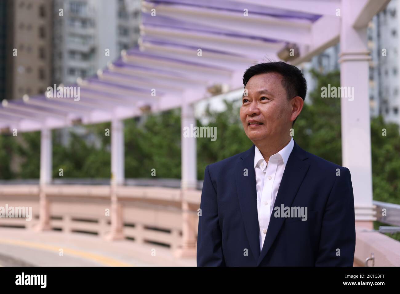 Portrait of Dr Leung Pak-yin, former chief executive of the Hospital ...