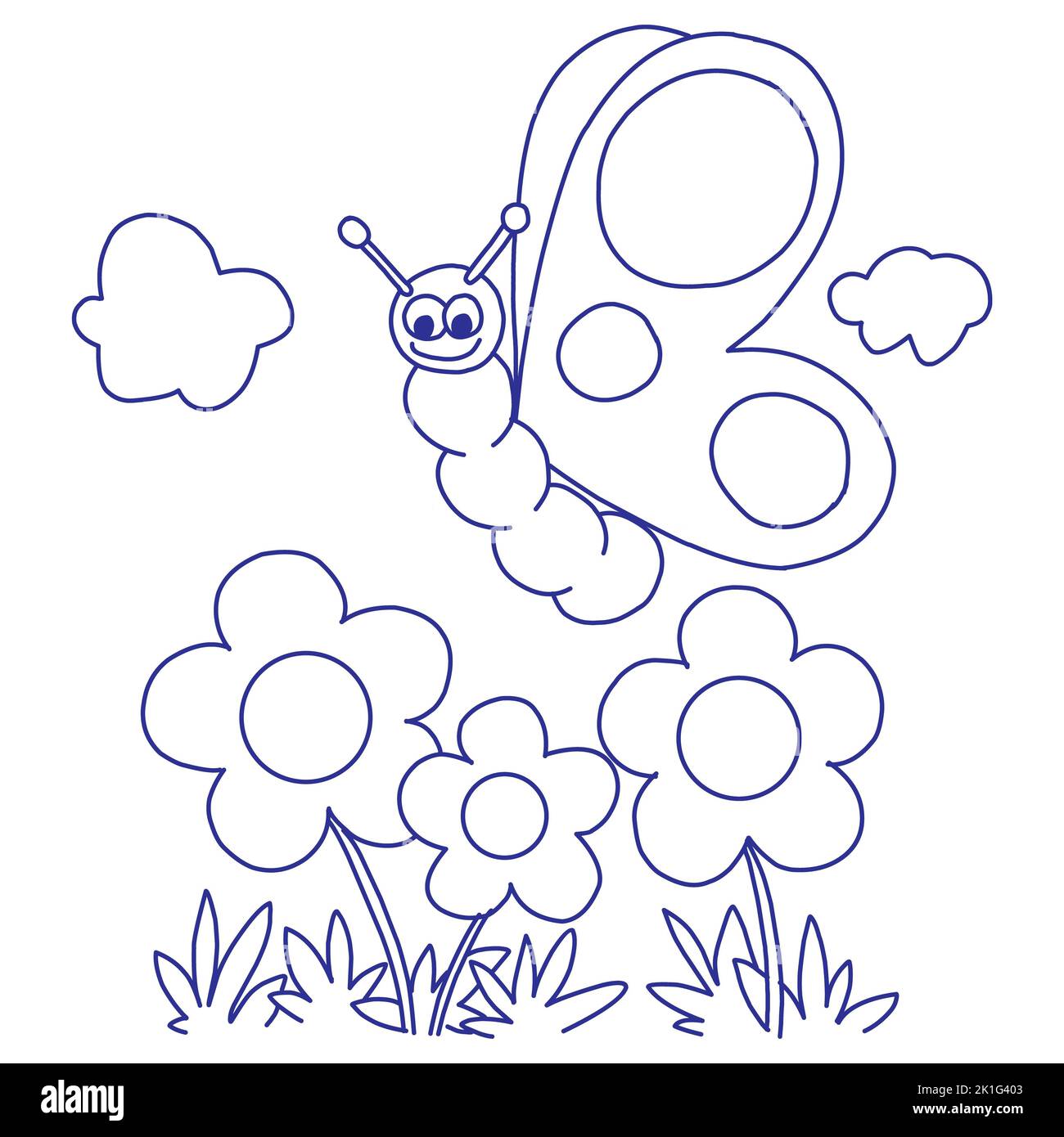 butterfly icon isolated on white background from easter collection ...