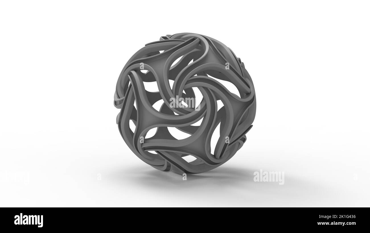 3D rendering of typical complex rapid prototyping computer generated ...