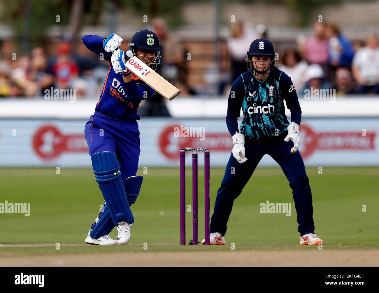 India's Smriti Mandhana batting during the first one day International ...