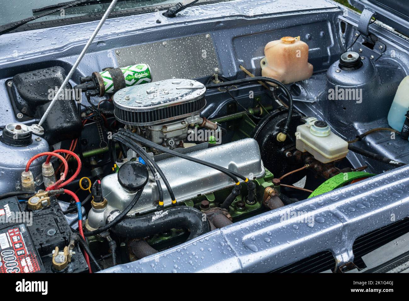 Ford Fiesta Mark 1 engine. Blackpool Ford Day 2022 Stock Photo - Alamy