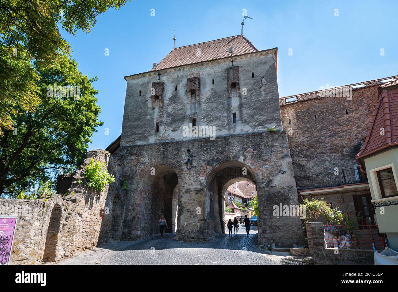 Sighișoara, Romania - July 2022: Tailors' Tower (Romanian: Turnul ...
