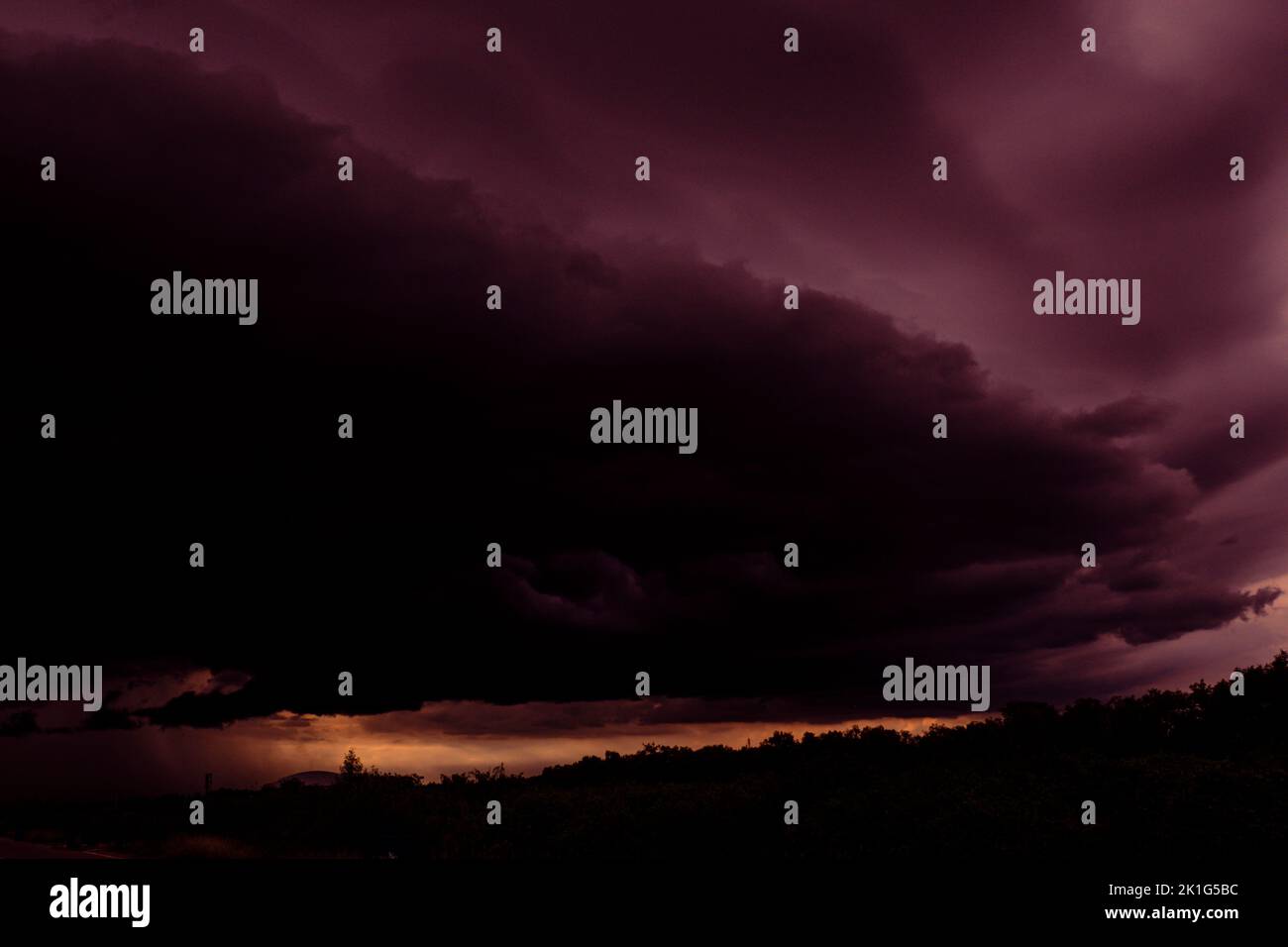Stormy sky with dramatic clouds at sunset season nature background ...